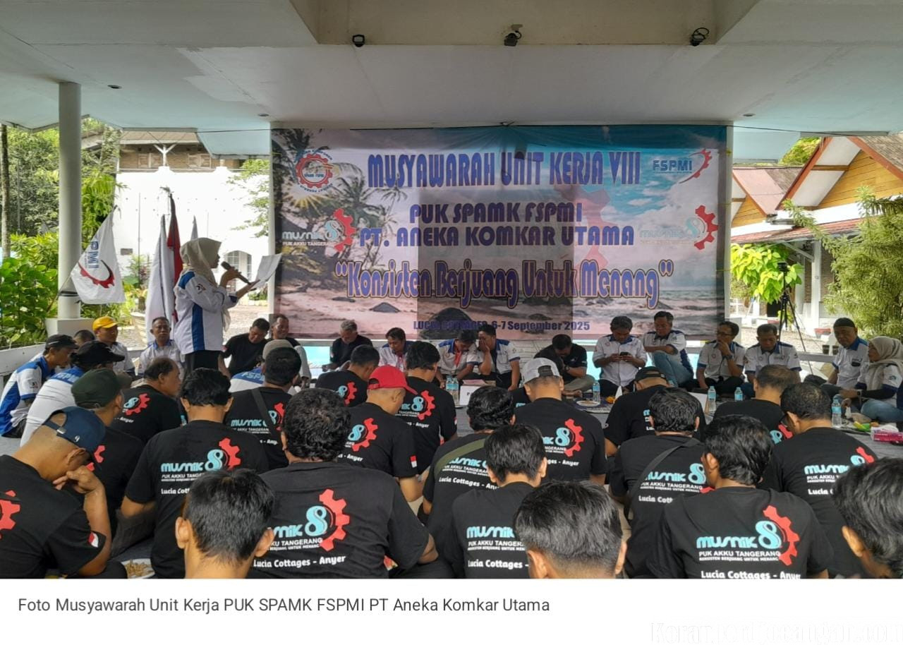 Musnik VIII PUK SPAMK FSPMI PT Aneka Komkar Utama: "Konsisten Berjuang untuk Menang" - KPonline