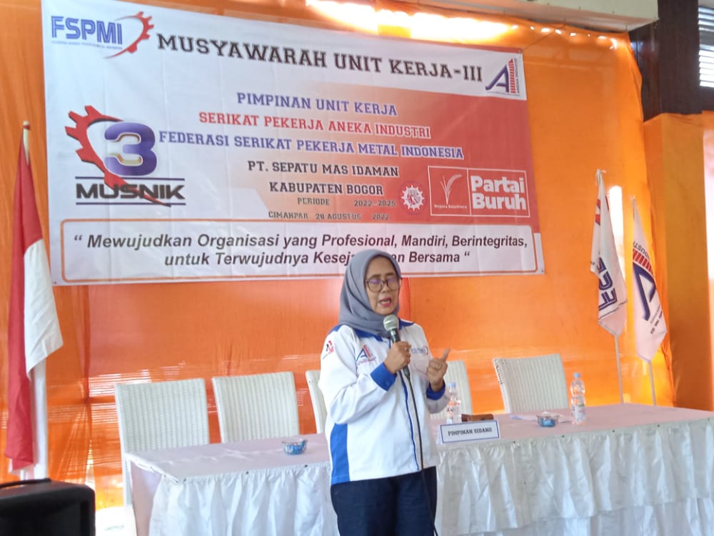 Meningkatkan Pemahaman Berorganisasi dan Perjuangan di MUSNIK 3 PUK SPAI FSPMI PT. Sepatu Mas ...