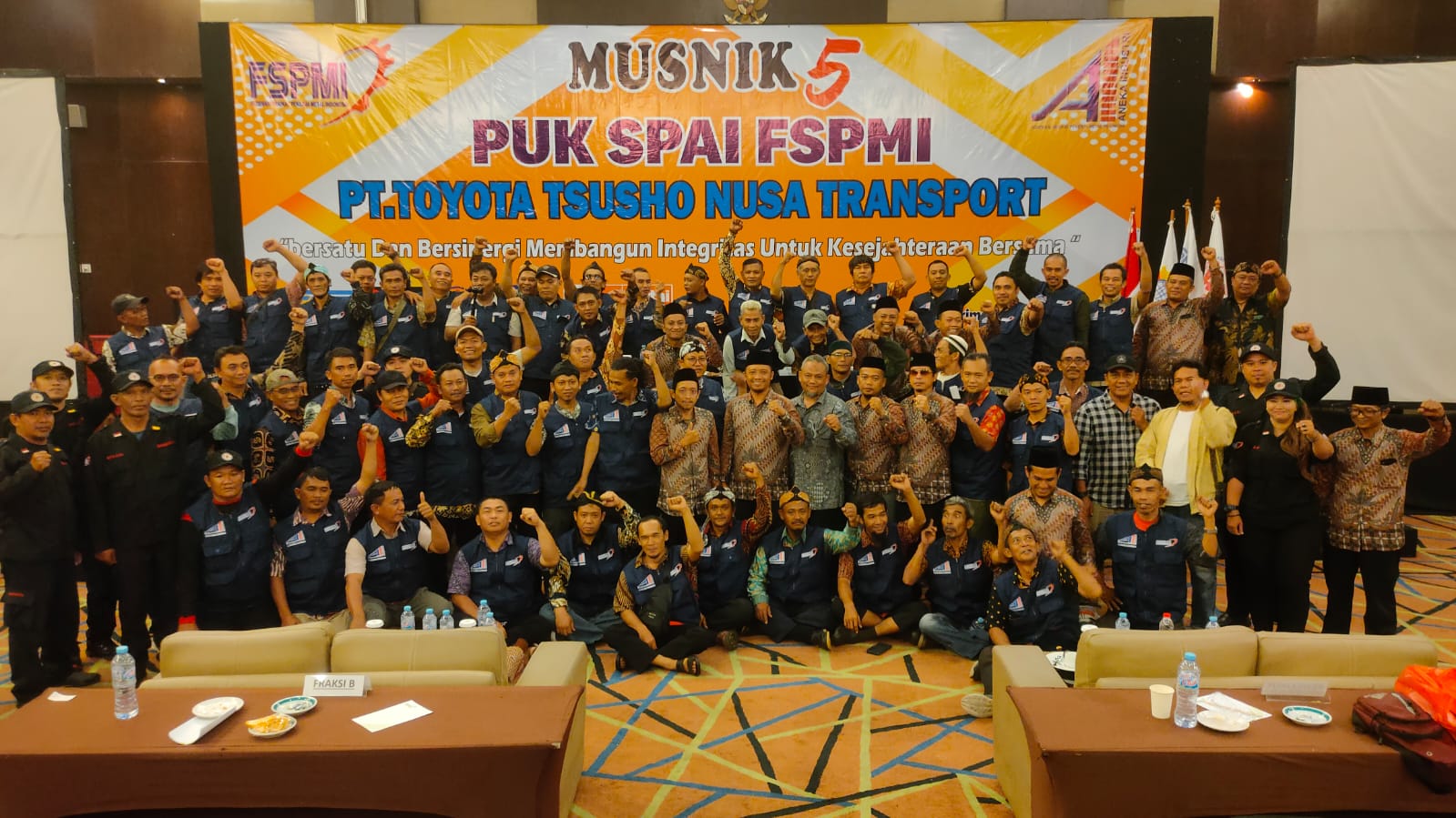 Sudibyo Kembali Terpilih Sebagai Ketua PUK SPAI FSPMI PT. TTNT Periode 2023 - 2026 - KPonline